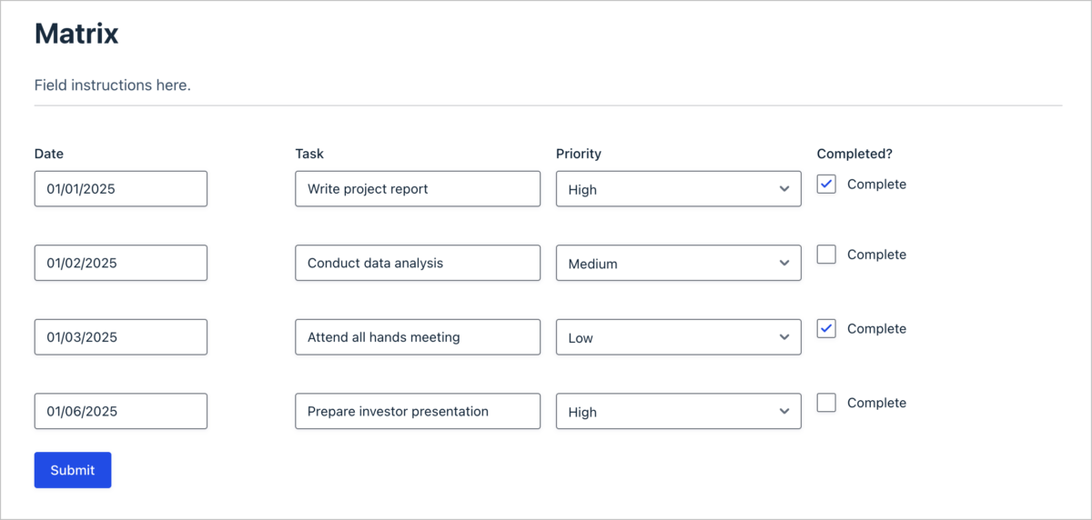 How to create tables in Gravity Forms (step by step guide) - GravityKit