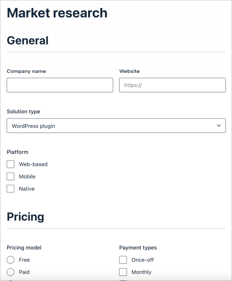 How to build a market research platform on WordPress - GravityKit