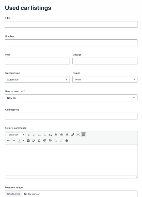 How to build a car dealership site on WordPress - GravityKit