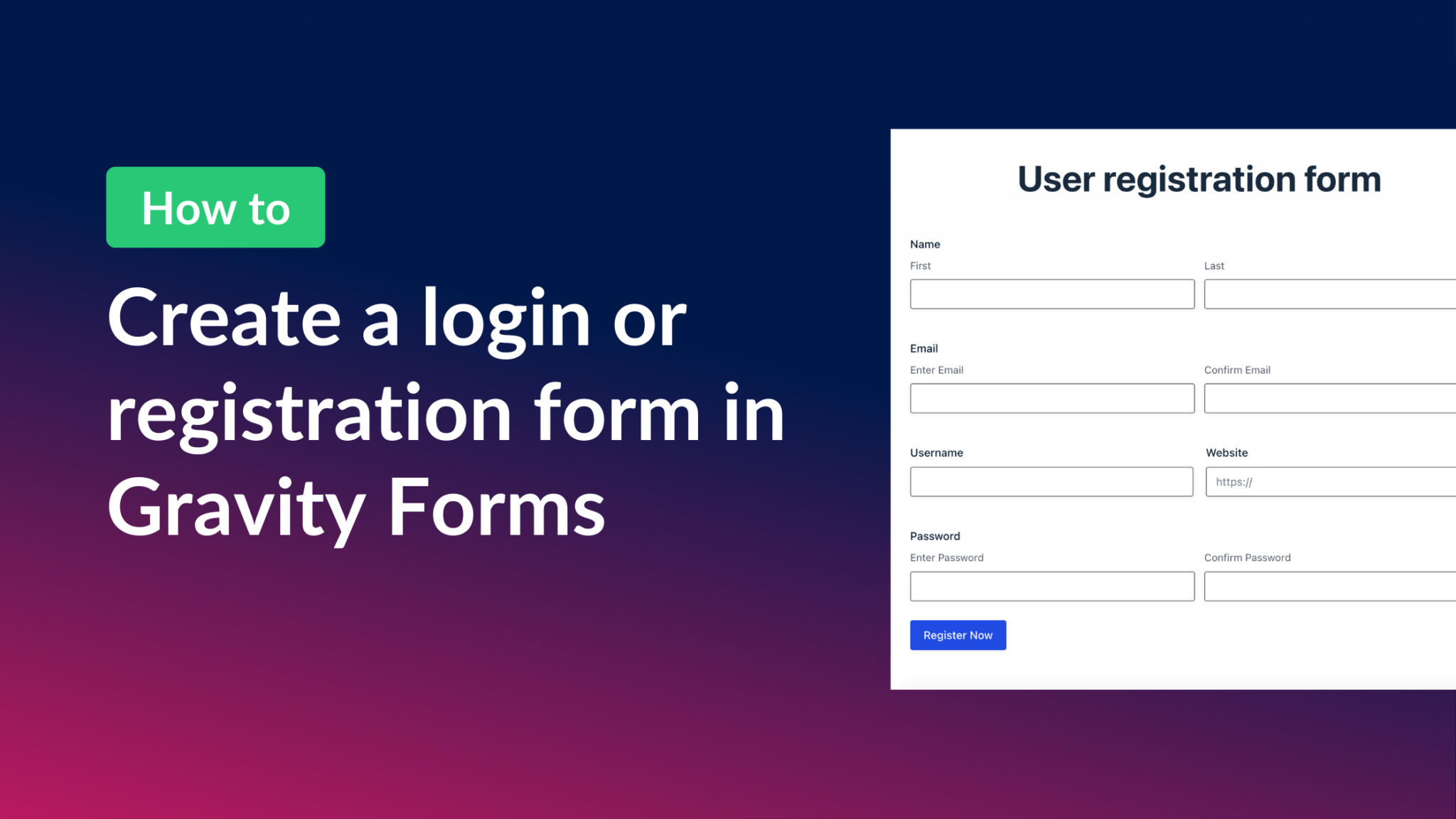 How to create a Gravity Forms login form (all you need to know) - GravityKit