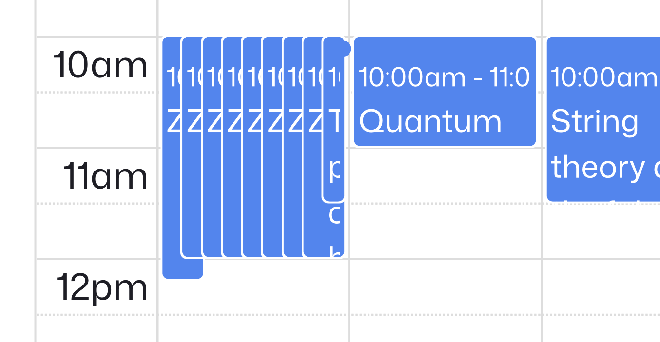Showing fewer overlapping events in GravityCalendar - GravityKit Support, Knowledge Base, How-To ...