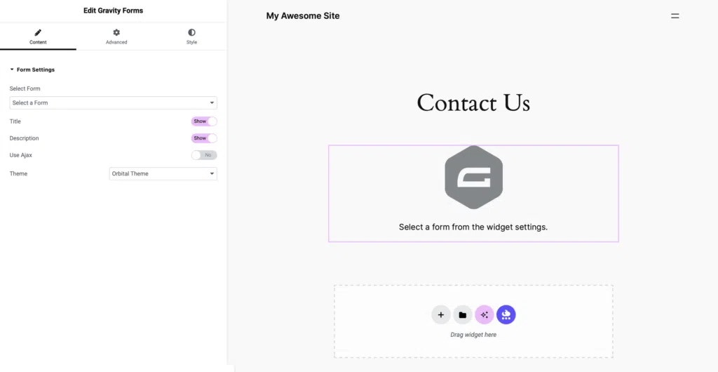 Gravity Forms Widget for Elementor (free add-on!)